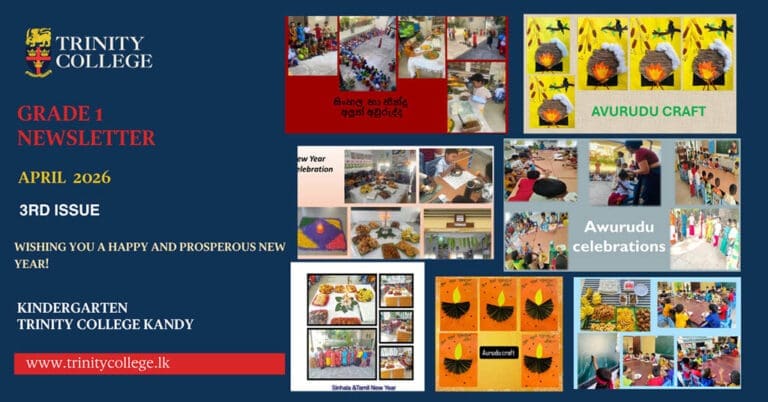 Grade 01 Newsletter – April 2026 | Trinity College Kandy, Sri Lanka